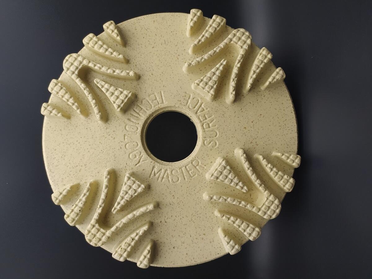 PIATTO RESIDIAM D.250mm 4 SETTORI "RAPID" - MANETTONE - Levigatura