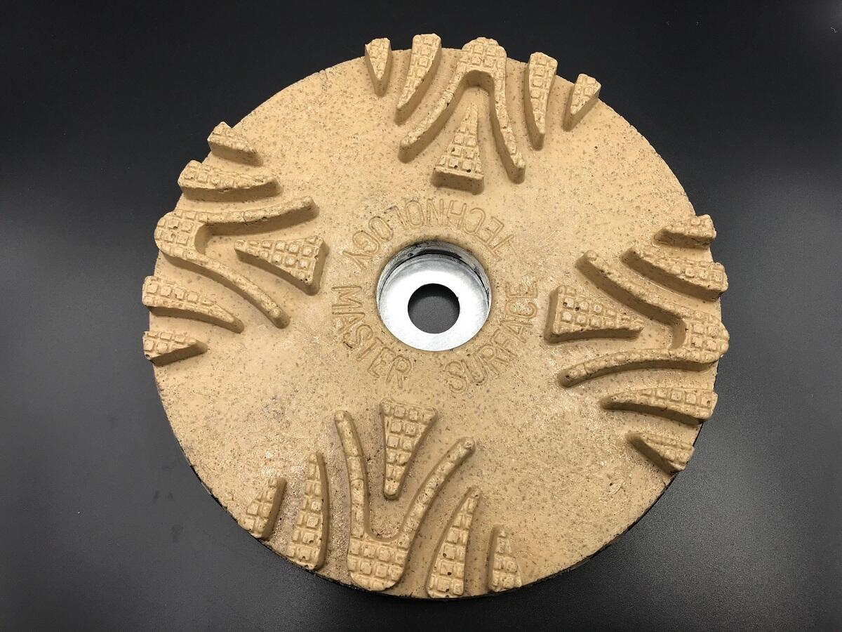 PIATTO RESIDIAM D.250mm 6 E 4 SETTORI "RAPID" - MANETTONE - Levigatura